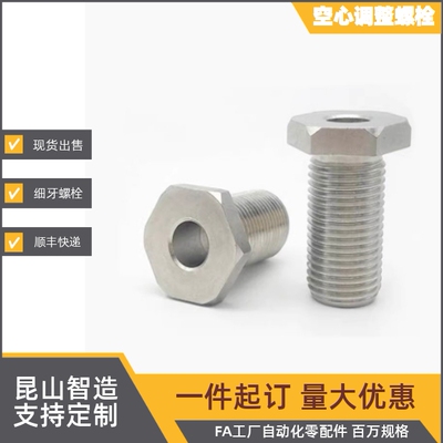 可非标定制空心通孔调整螺栓LVBS
