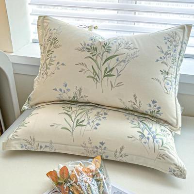 纯棉枕套30x50一对装儿童全棉花卉枕头套40x60记忆枕芯套48x74cm