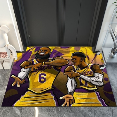 NBA名场面入门地面玄关地毯室外家居地垫刮泥除尘蹭脚垫新款定制