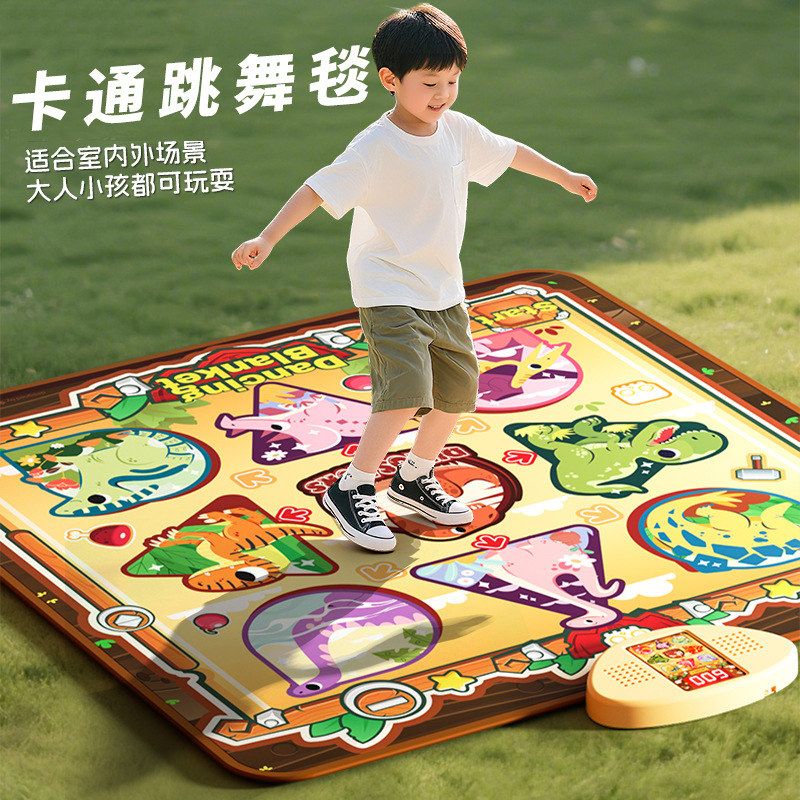 儿童音乐跳舞毯运动家用带灯动感闯关游戏跳跳毯垫子休闲玩具