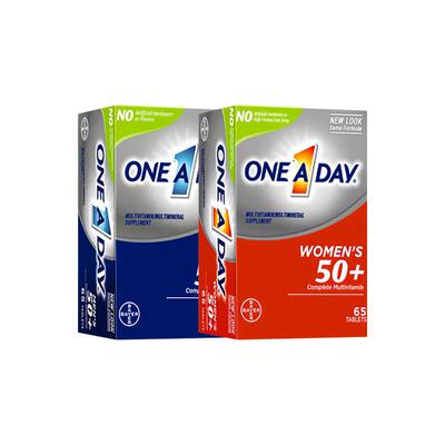 拜耳OneADay中老年复合维生素补充营养50岁+男女钙片VA