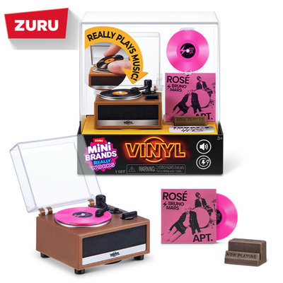 ZURU迷你黑胶唱片机微缩玩具盲球