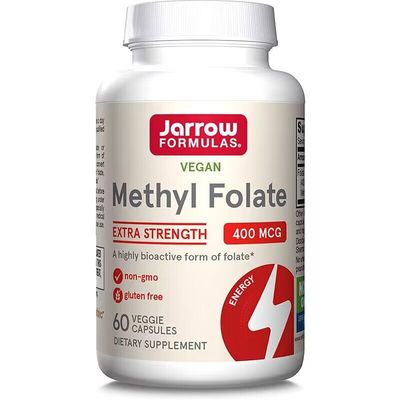 美国直邮Jarrow Formulas Methylfolate甲基叶酸5-MTHF400mcg60粒