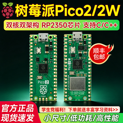 树莓派Pico2W官方开发板双核芯片