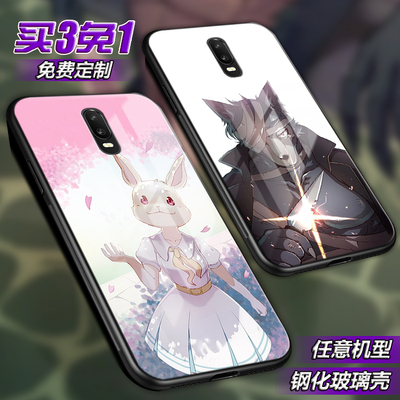 beastars适用oppor17pro动物狂想曲r11 r9splus玻璃reno4 3手机壳
