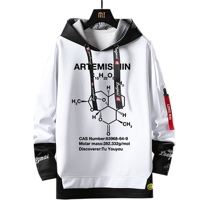 青蒿素化学分子式Artemisinin疟疾屠呦呦卫衣外套男女加绒上衣