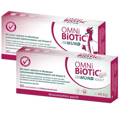 德国OMNi-BiOTiC iMMUND口腔菌群平衡益生菌含片无糖孕产妇3岁