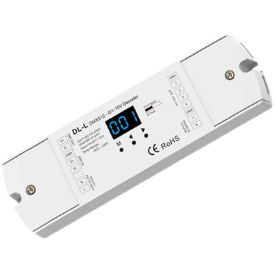 新品 DMX512转0-10V DMX转1-10V模拟信号转换器 4路输出 支持RDM