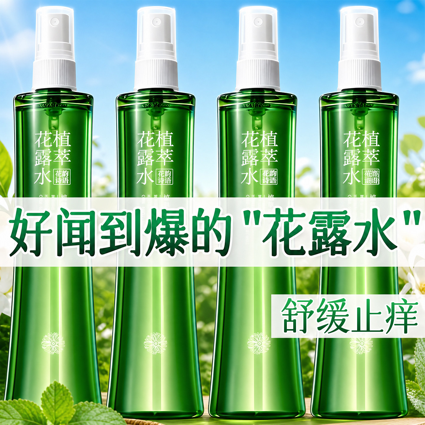 花露水驱强效送蚊喷雾液舒缓止痒儿童户外便携拖地防蚊虫叮咬神器