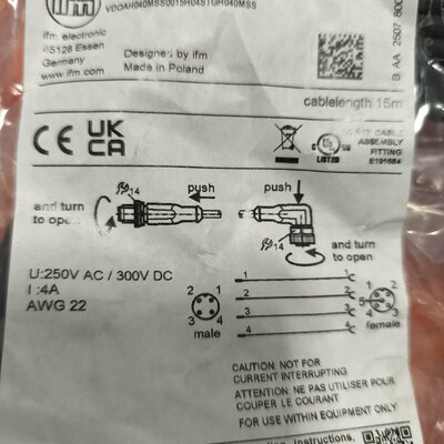 议价EVC133连接线缆，15米线长，正品，未拆封可维修