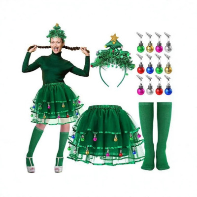 HalloweenXmasTreePuffySkirt