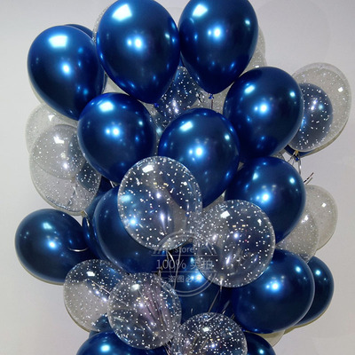 新品30pcs 5/10/12inch Ink Blue ALatex Balloons Dark Blue Hel