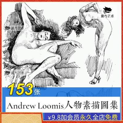 安德鲁路米斯Andrew Loomis高清素描作品人物素描技法临摹图素材