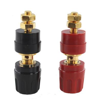 Hirschmann德国进口镀金音响接线柱M4螺纹HIFI Studer面板开孔7mm