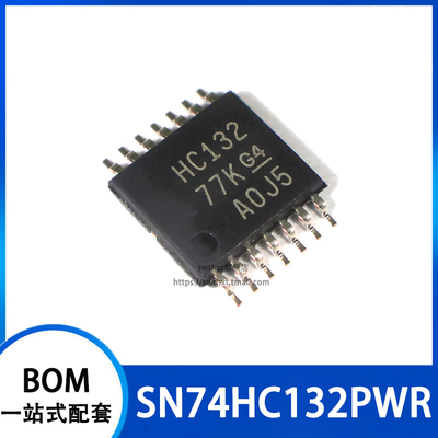SN74HC132PWR SN74HC132PW 丝印 HC132 逻辑芯片 贴片TSSOP-14