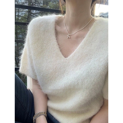 甜欲风春秋短袖毛衣|千人加购