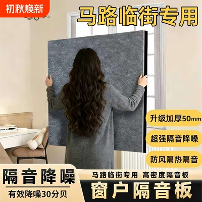 艾曼尼临街窗隔音板家用三层加厚