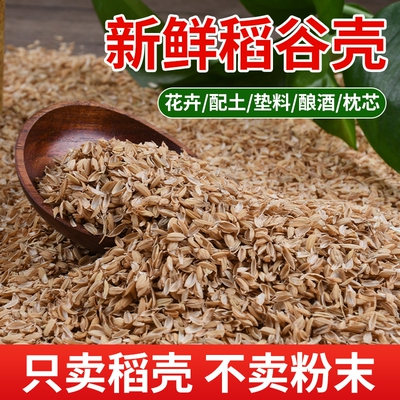 稻壳谷壳批发稻壳炭垫料枕头米糠营养土种菜专用多肉养花园艺