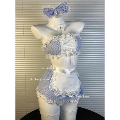FUNNY KITTEN甜蜜待命性感诱惑女仆角色扮演制服情调绑带蕾丝套装