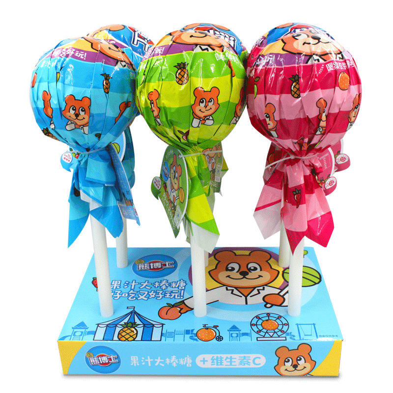 徐福记棒棒糖熊博士果汁142g