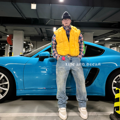LAD五角星工装做旧高支高密牛仔