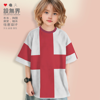 英格兰England吉布提马耳落肩T恤