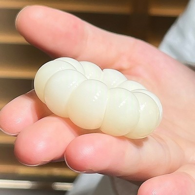 2026白玉菩提手串山竹蒜瓣猪大肠小手捻佛珠念珠学生指尖文玩盘玩