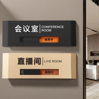 亚克力办公室门牌可切换标识牌