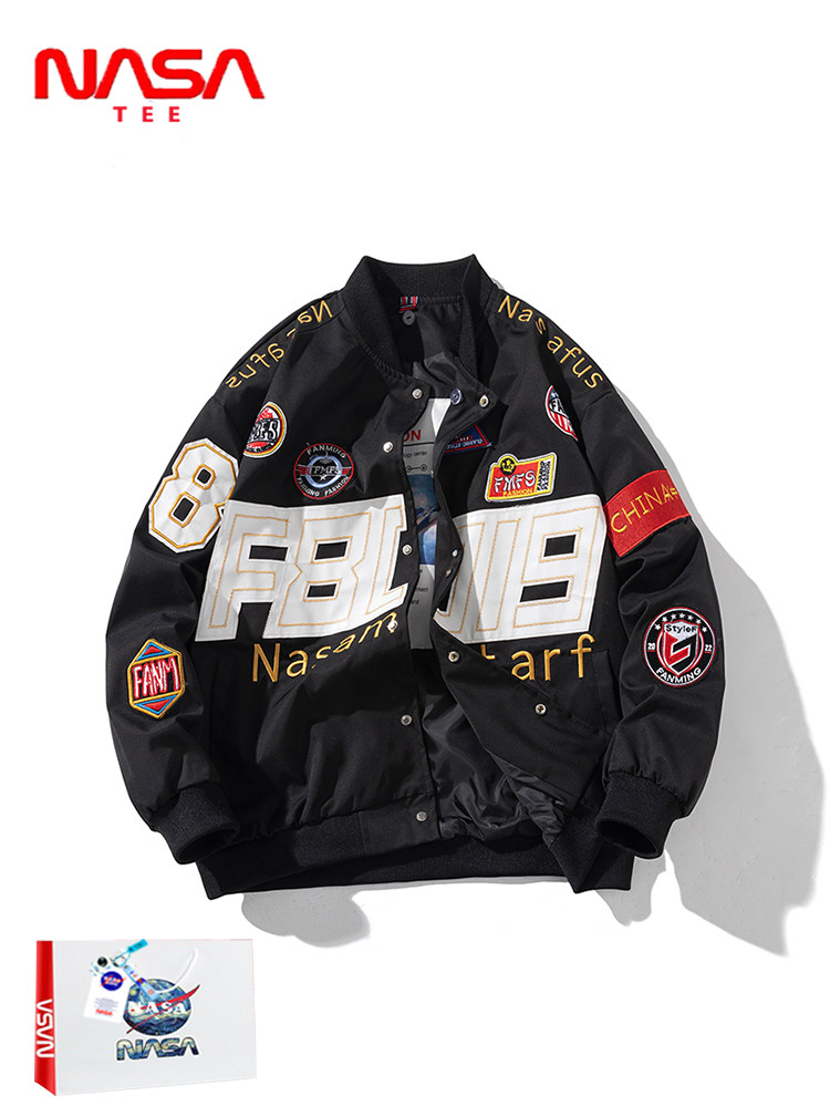 Nasa Co-Branded Trendy thickened Outwear Cotton Jacket Fall and winter ...