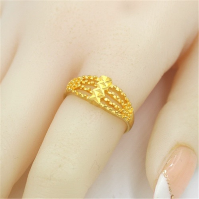 越南沙金戒指女子经典开