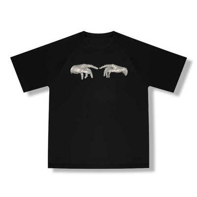 SMILE ISLAND速干投篮服美式复古手绘涂鸦趣味印花街头