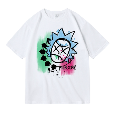 短袖瑞克莫蒂联名blink182T恤夏