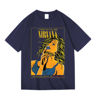 短袖圆领套头纯棉夏季印花T恤