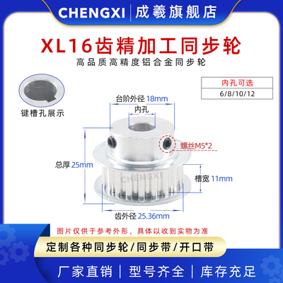 成羲精加工同步轮传动皮带轮XL型