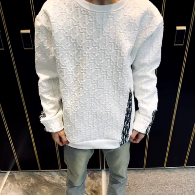 2025潮流网红爆款拼接男时尚青春轻奢长袖休闲百搭男女同款打底衫