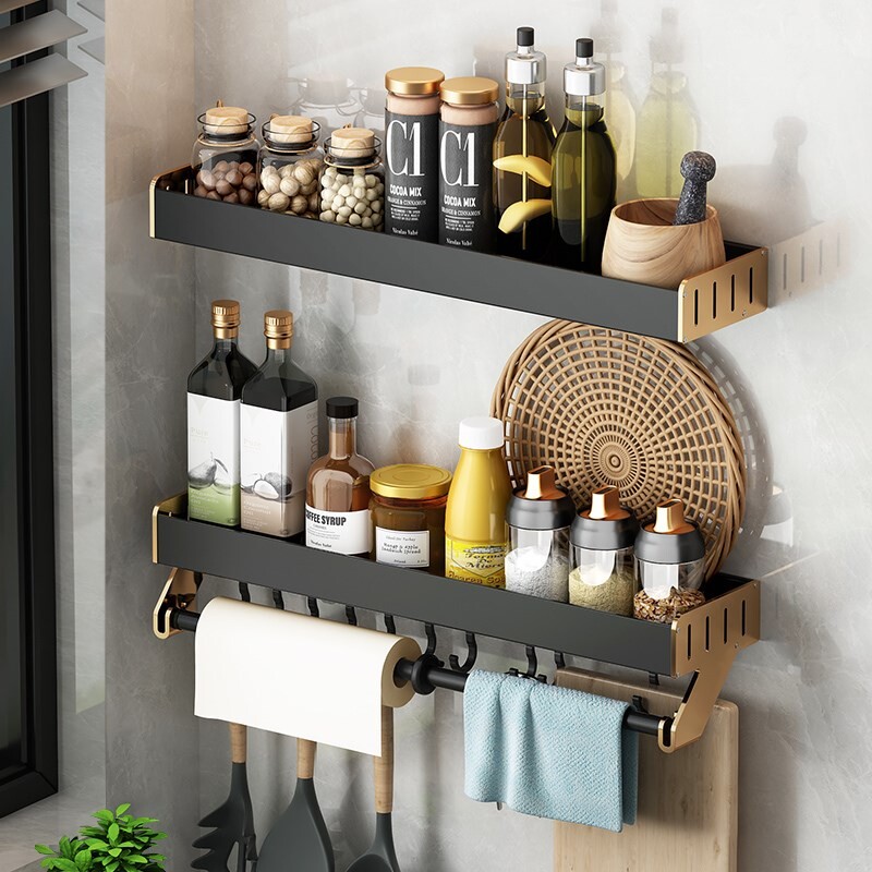 免打孔厨房置物架壁挂式多功能筷子架家用墙上用品收纳挂架1113m_虎窝淘