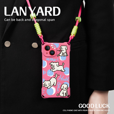 适用苹果14promax手机壳卡通狗狗