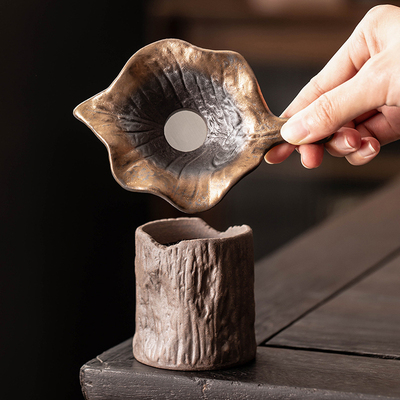 匠序鎏金公道杯茶漏茶叶滤