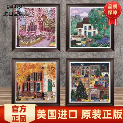 美国进口Galison冬灯拼图金箔