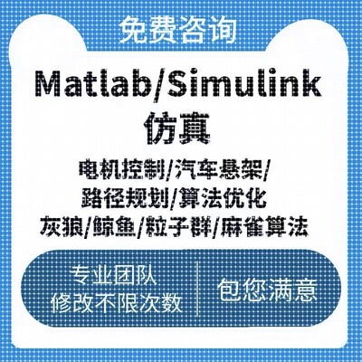 Matlab/Simulink仿真电机控制汽车悬架路径规划算法优化灰狼鲸鱼