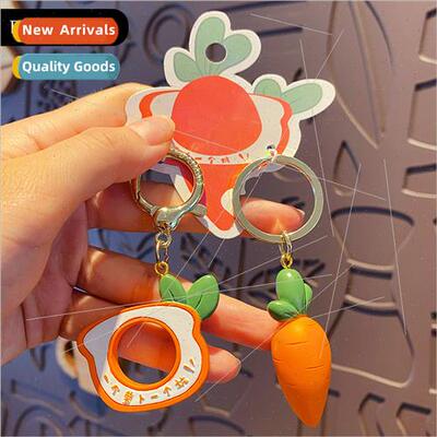 Cartoon a carrot couple pair buckle keychain exquise resin k