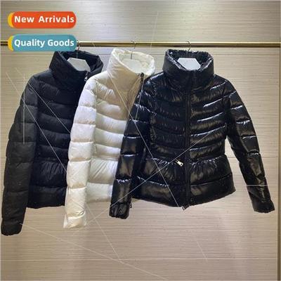 Winter Down Coat  Women Short Black Thick Warm Puffer Jac