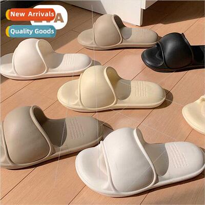 New summer home Japanese solid color bedroom slippers casual