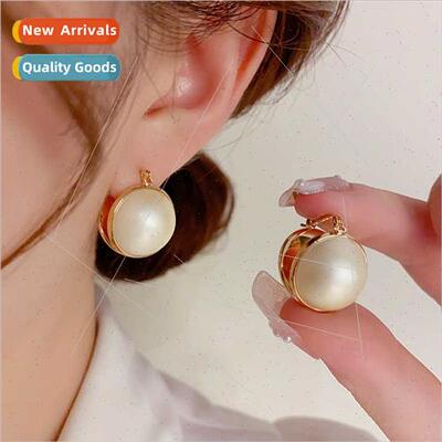Vintage reversible pearl earring clasp female niche minimali