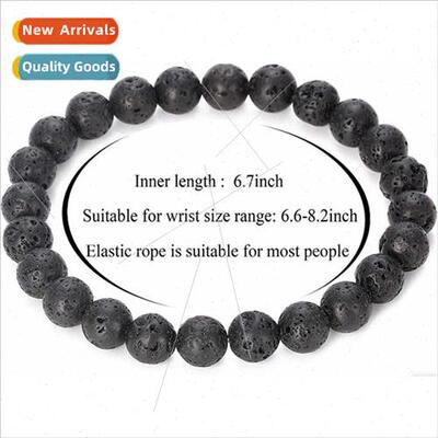 Personalized Volcanic Rock Bracelet mple Vintage Bracelet 8m