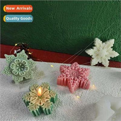 Snowflake licone Mould Handmade Soap Mooncake Cookie licone