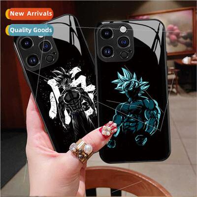 Super Saiyan Goku 15Promax Glass Phone Case Apple 14 Dragon
