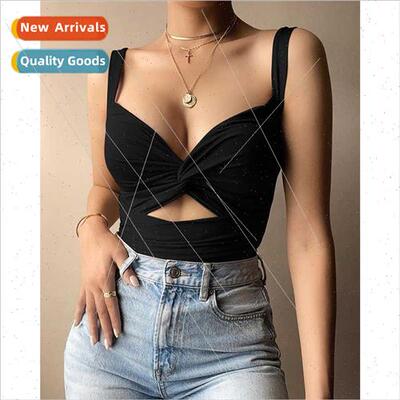 Europe Uned States women undershirt top ins twisted stch tie