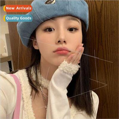 Japanese cowboy beret female spring big head circumference r