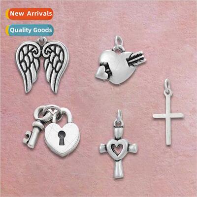 Christmas snowflake bells accessories stainless steel pendan